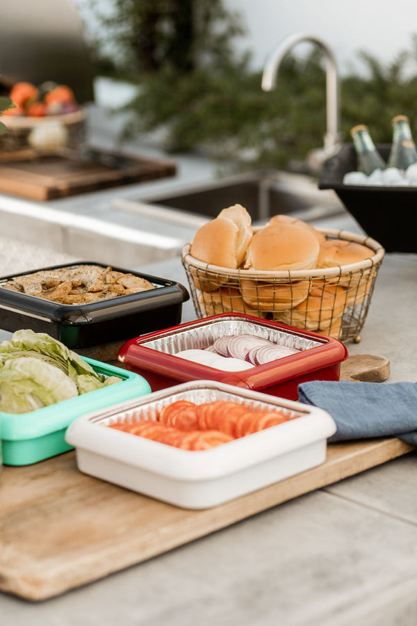 8x8 White Foil Pan Carrier For Potlucks And Parties Fancy Panz™