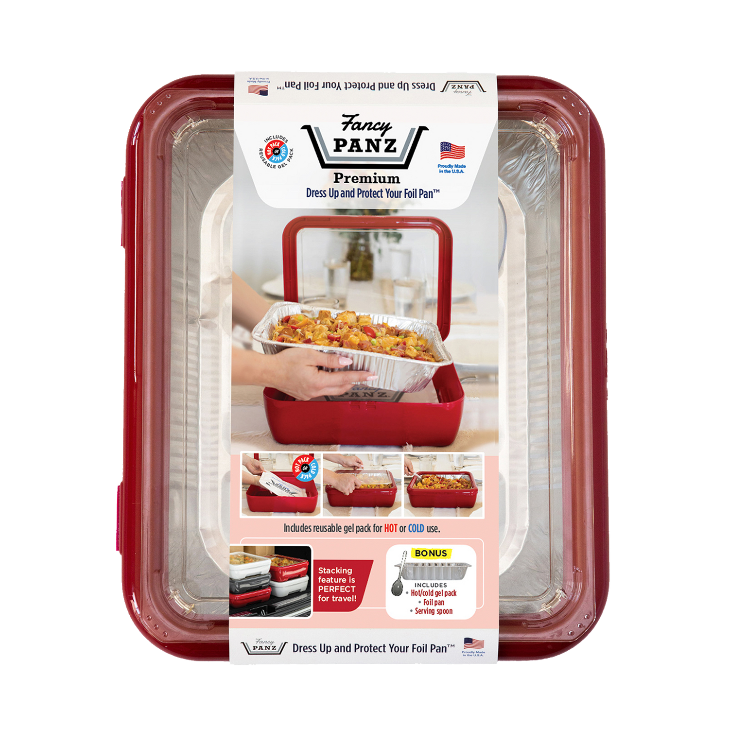 Classic Red Potluck Foil Pan and Container – FANCY PANZ™