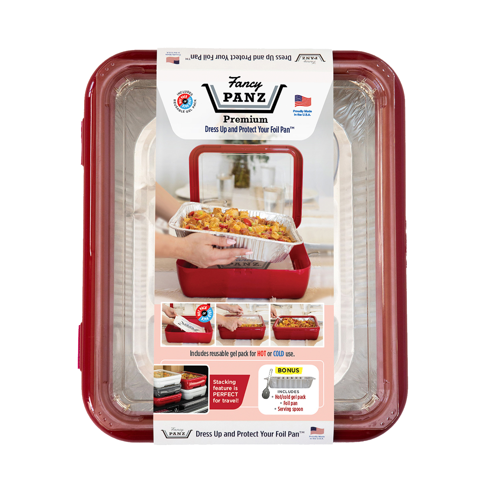 Classic Red Potluck Foil Pan and Container – FANCY PANZ™